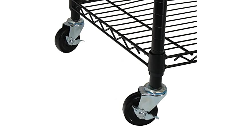 Oceanstar Heavy Duty Rolling Storage Garage Rack