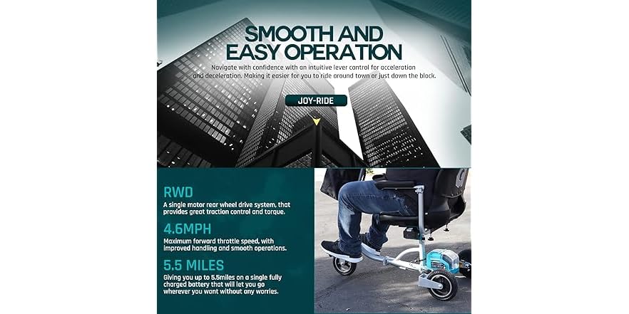 G 3 Wheel Folding Mobility Scooter Plus - Electric Powered, Airline ...