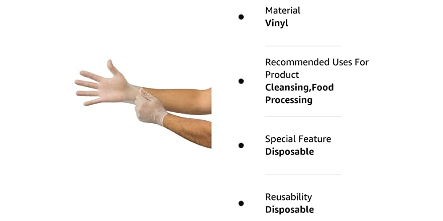 Microflex V28 Disposable XL Smooth Vinyl Gloves