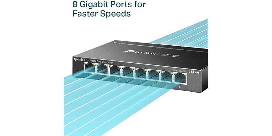 TP-LINK TL-SG108E 8-Port Gigabit Smart Switch