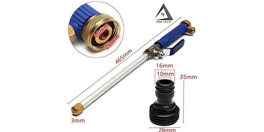 DBR Tech Hydro Jet High Pressure Power Washer Gun