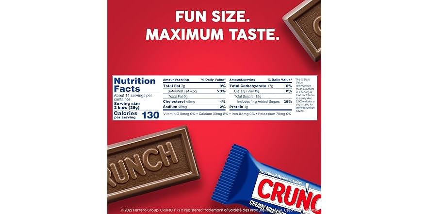 (12 Pk) CRUNCH Milk Chocolate and Crisped Rice