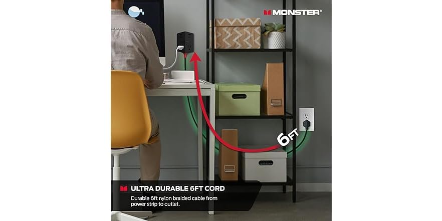 Monster Power Shield Magnetic Wall Outlet Extender