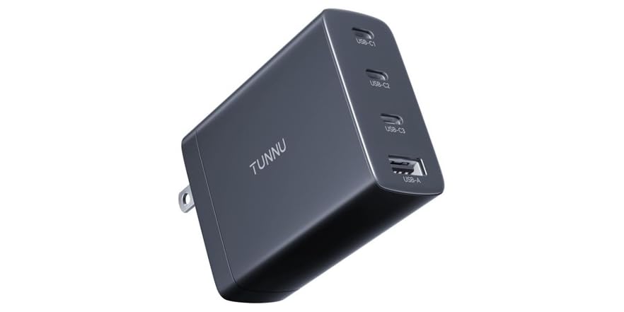 TUNNU 100W GaN 4-Port Power Delivery Wall Adapter