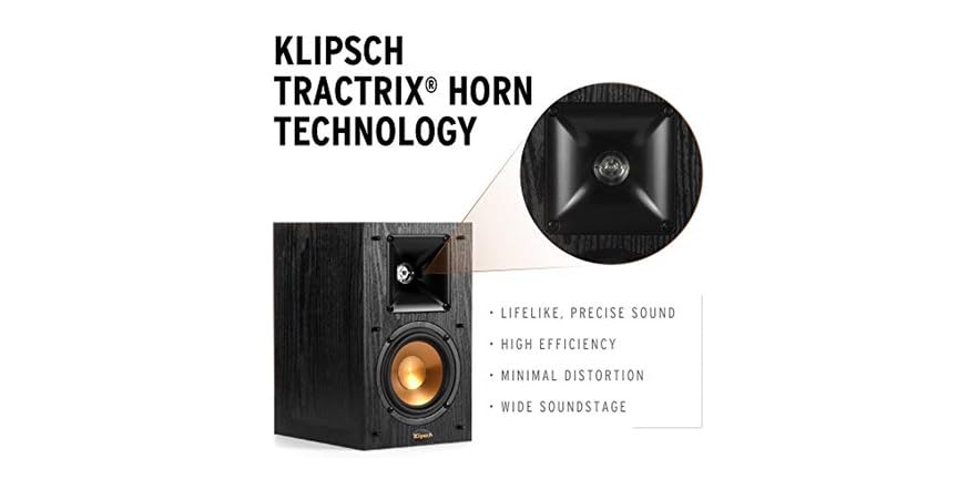 (Pair) Klipsch Synergy Black Label B-100 Bookshelf Speakers