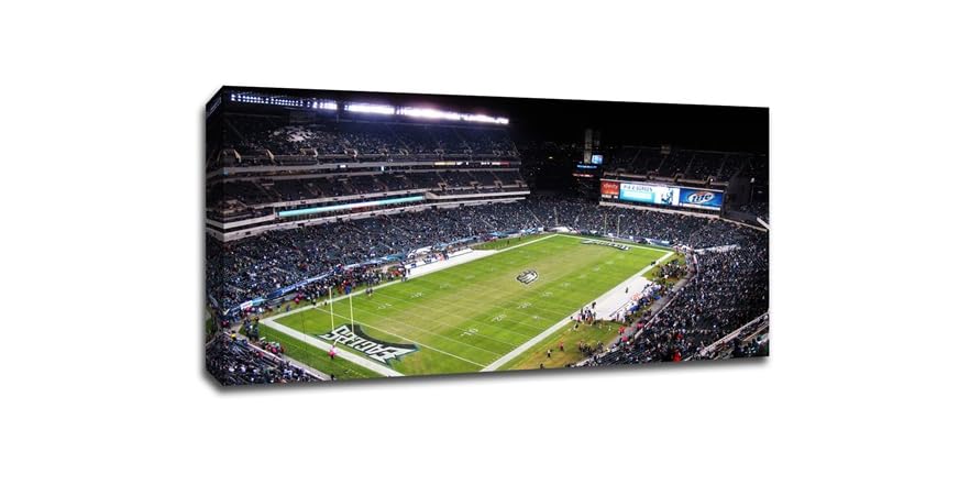 NFL 40x22 Football Stadium Canvas