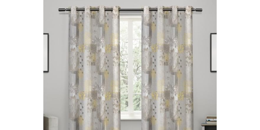 Patchwork Window Curtain Panels