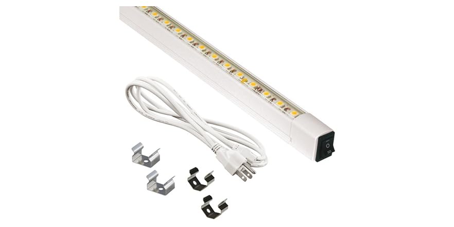 36" LED Strip Light w/Switch 6000k White