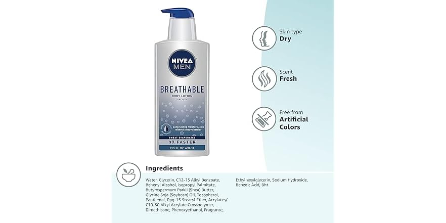 NIVEA MEN Breathable Body Lotion