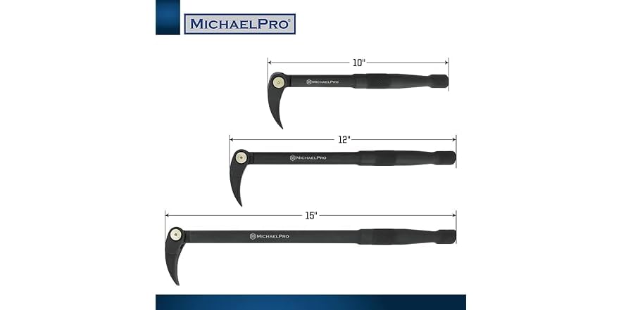 MichaelPro MP009080 3Pc Indexing Pry Bar Set