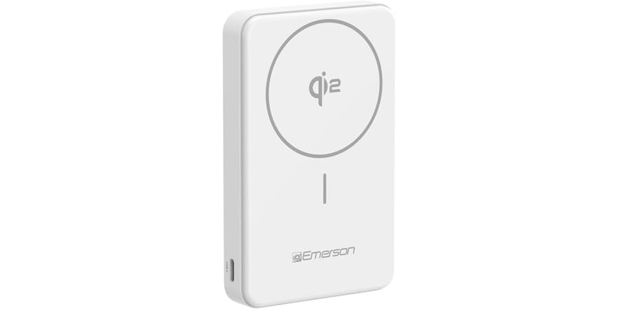 Emerson Compact 10,000mAh Power Bank with 15W Wireless Charging