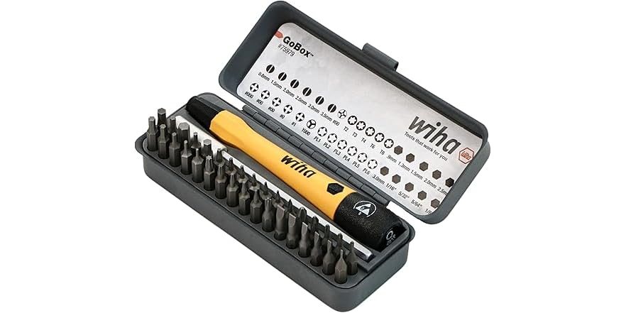 Wiha 75979 36pc GoBox ESD Precision Micro Bit Set