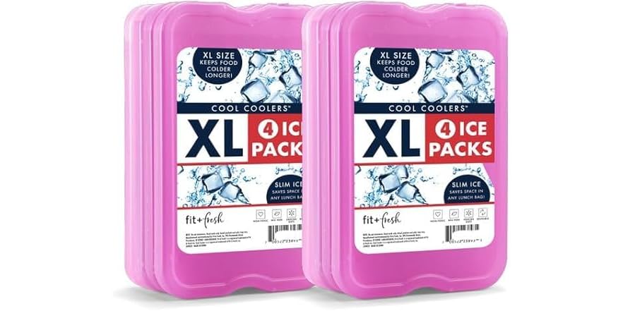 Cool Coolers Ice Packs 8pk Purple