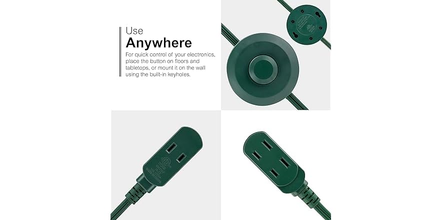 GE Extension Cord 3 Outlet