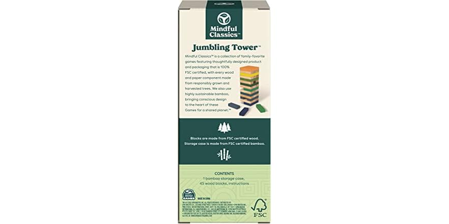 Spin Master Games Mindful Classics, Jumbling Tower 661349