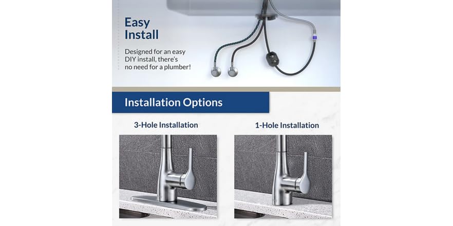 Bio Bidet Flow Classic Single-Handle Kitchen Faucet