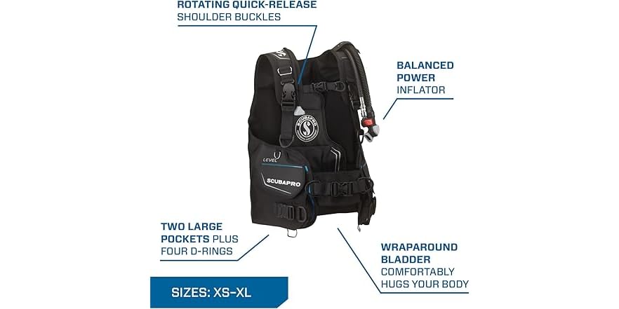 SCUBAPRO Level Front Scuba Diving BCD (XS)
