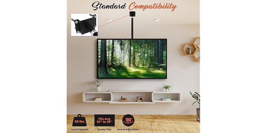 Pyle Adjustable Height TV Ceiling Mount