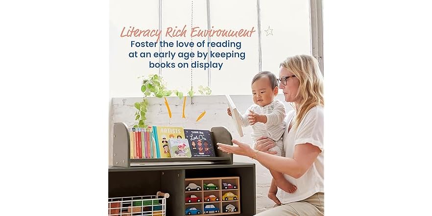 ECR4Kids Tabletop Book Display, Adjustable