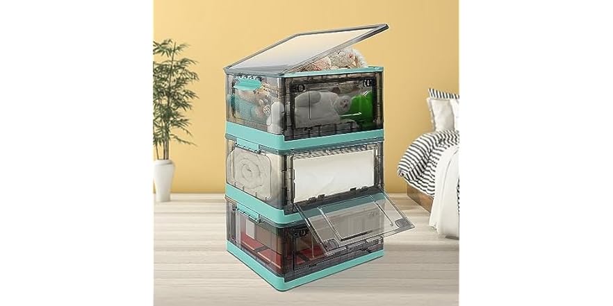 Fccabin Storage Bins with Lids, 50Qt