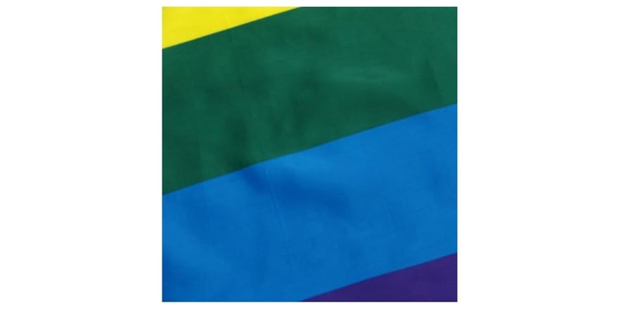 Rainbow Super Knit Polyester Flag, 3 by 5 Feet