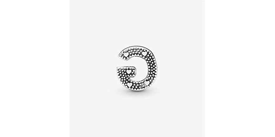 PANDORA 797461 Letter G Charm, 797461 (Open Box)