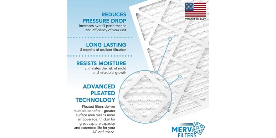 MervFilters MERV 8 AC Furnace Filters (6-Pack) (Open Box)