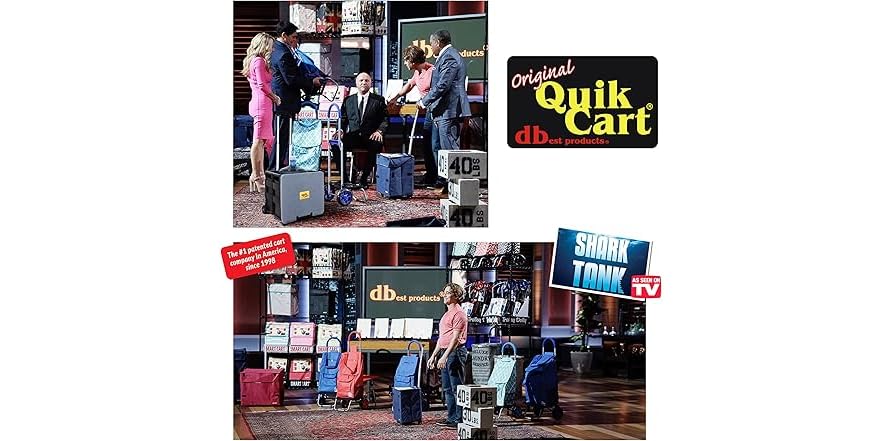 dbest products Quik Cart Collapsible Rolling Crate