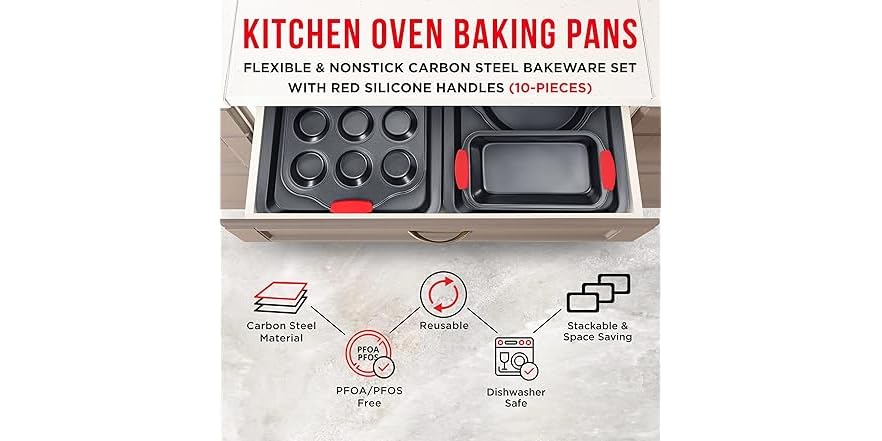 Bakken 10-Piece Bakeware Set (Open Box)