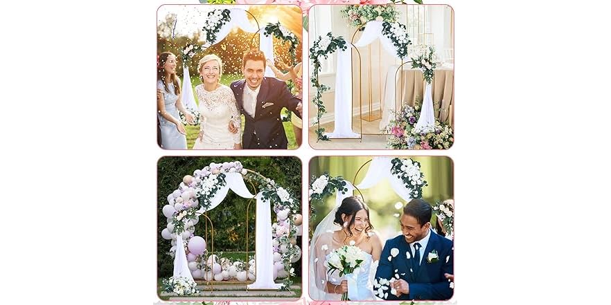3Pcs Wedding Arch Backdrop Stand