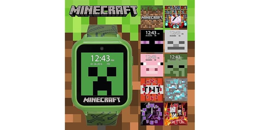 Minecraft Kids LED Smartwatch