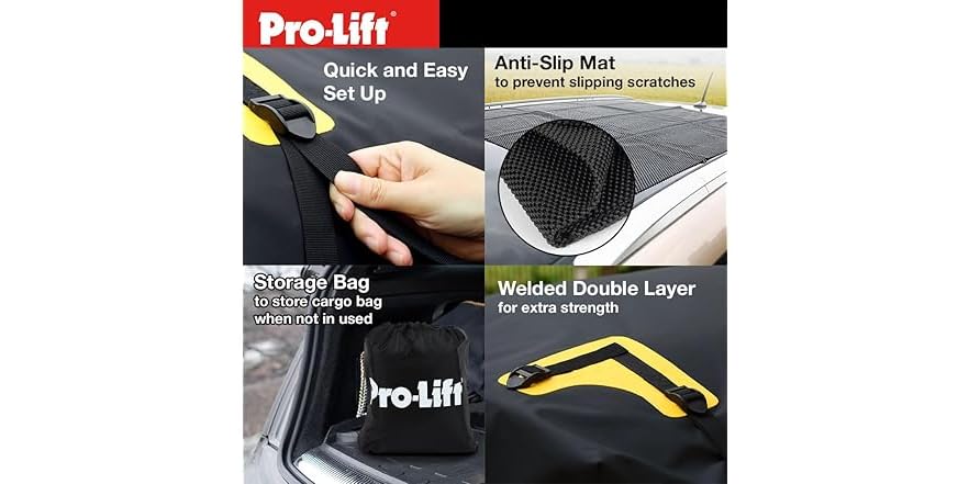 Pro-Lift A-0315 Rooftop Cargo Carrier - Waterproof