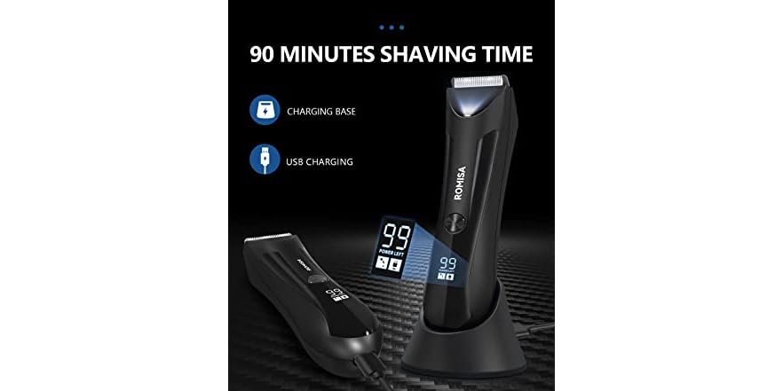 ROMISA Electric Body Hair Trimmer