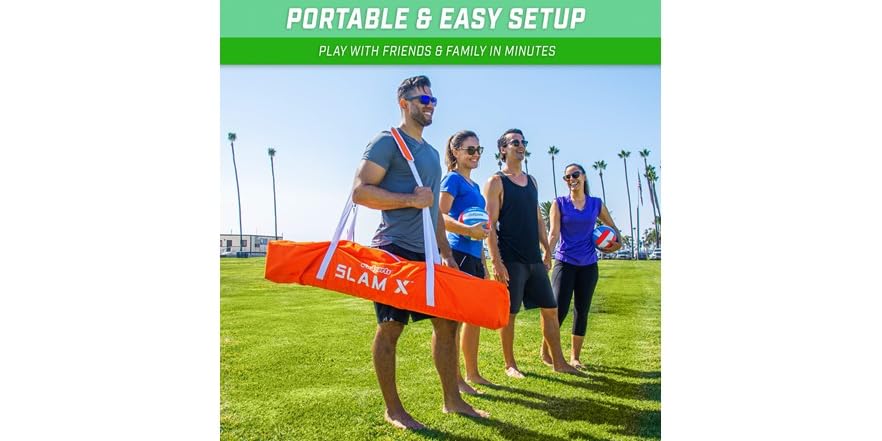 GoSports Slam X 4 Way Volleyball Game Set