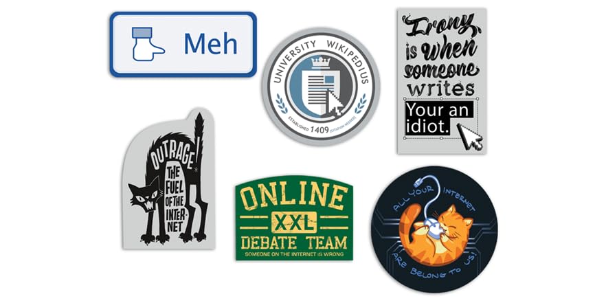 Internet Stickers 6-Pack