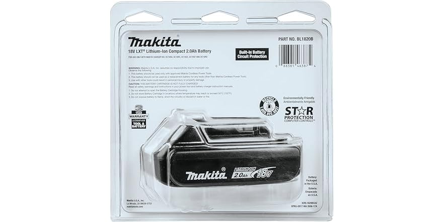 Makita BL1820B 18V Compact 2.0Ah Battery