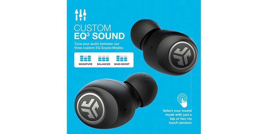 (2 PACK) JLab Go Air True Wireless Bluetooth Earbuds