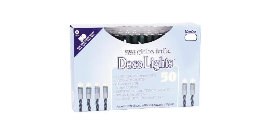 Darice Clear 50-Mini Globe Light Set