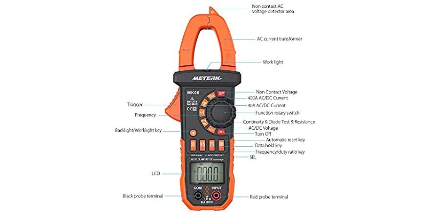 Meterk Digital Clamp Meter Multimeter