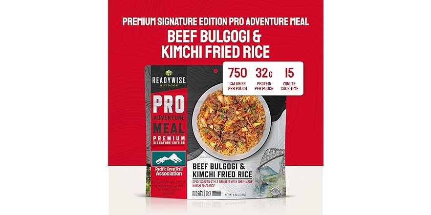 ReadyWise Meal Beef Bulgogi Kimchi Rice