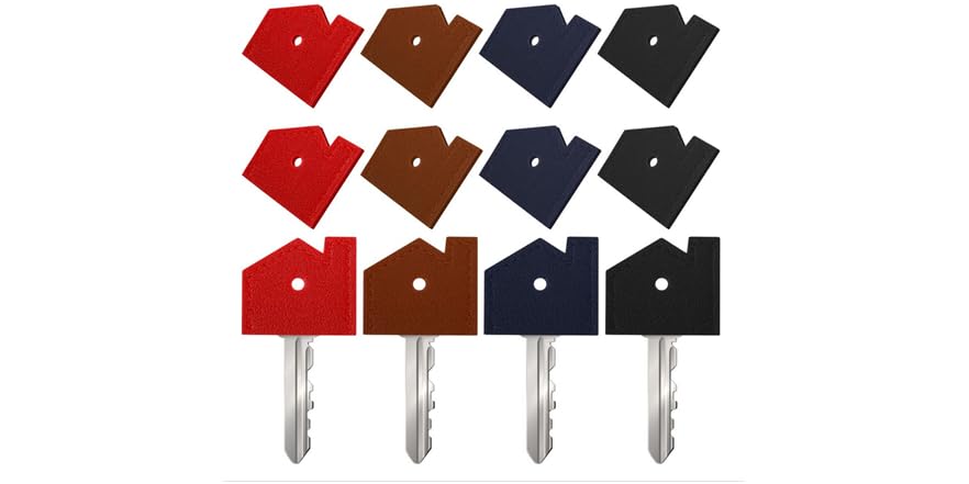 24 Pack PU Leather Key Cover