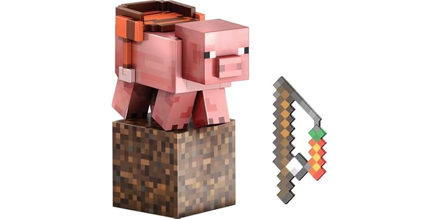 Mattel Minecraft Diamond Level Pig Action Figure