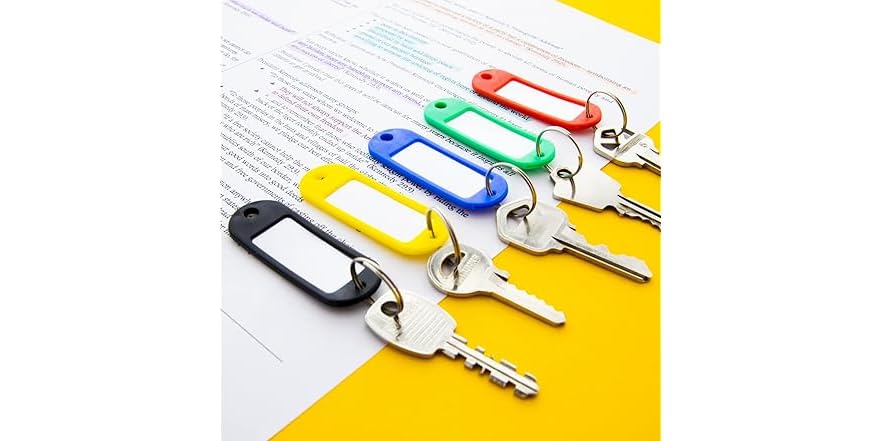 BAZIC Key Tag Labels 8-Pack