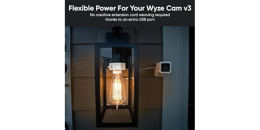 Wyze Lamp Socket Power Adapter for Wyze Cam v3