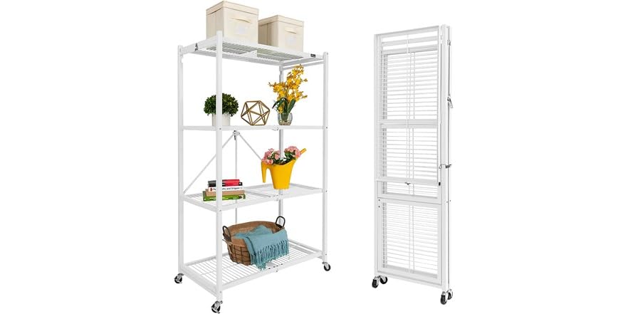 Origami Storage Shelves on Wheels