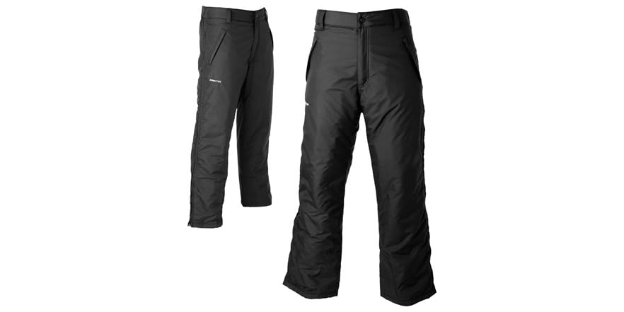 Men's Full Side Zip Insulated Snow Pants