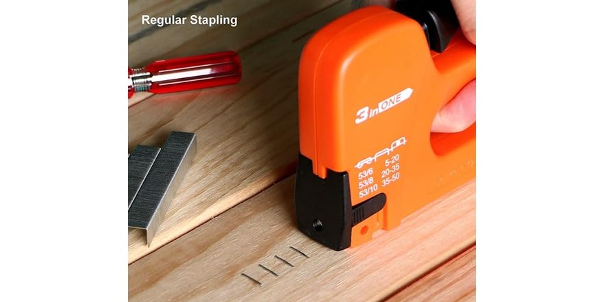 3-in-1 Plastic Multi-Function Staple Gun