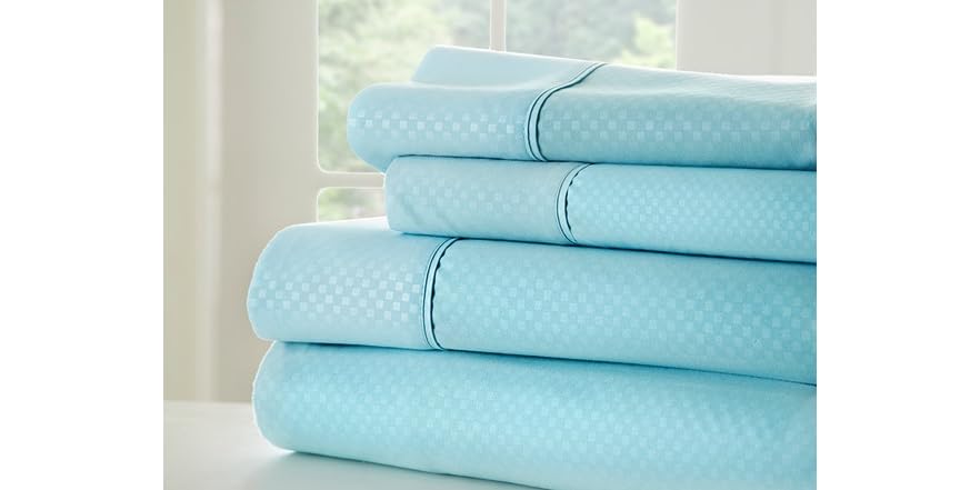 iEnjoy Home 4 Piece Embossed Sheet Set