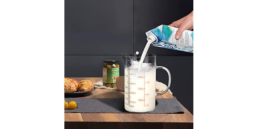 Glass Measuring Cup 4 CUP, ML, TBSP, OZ