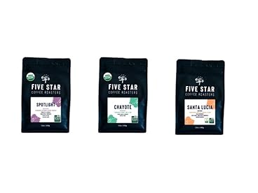 Five Star Coffee Roasters Whole Organic Trio 3PK